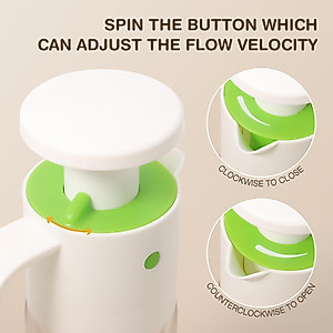 Vucchini Salad Dressing Shaker Mixer Bottle Homemade Salad Dressing Container - BPA Free Glass Juice Storage Ketchup