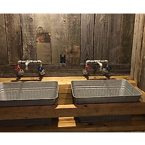 Rectangle Rustic Sink Galvanized Farmhouse Tub & (Rectangle) No Faucet