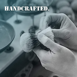 Je&Co 100% Fine Silvertip Badger Bristle Shaving Brush, With Heavy Weight Resin Base (Curved Top)