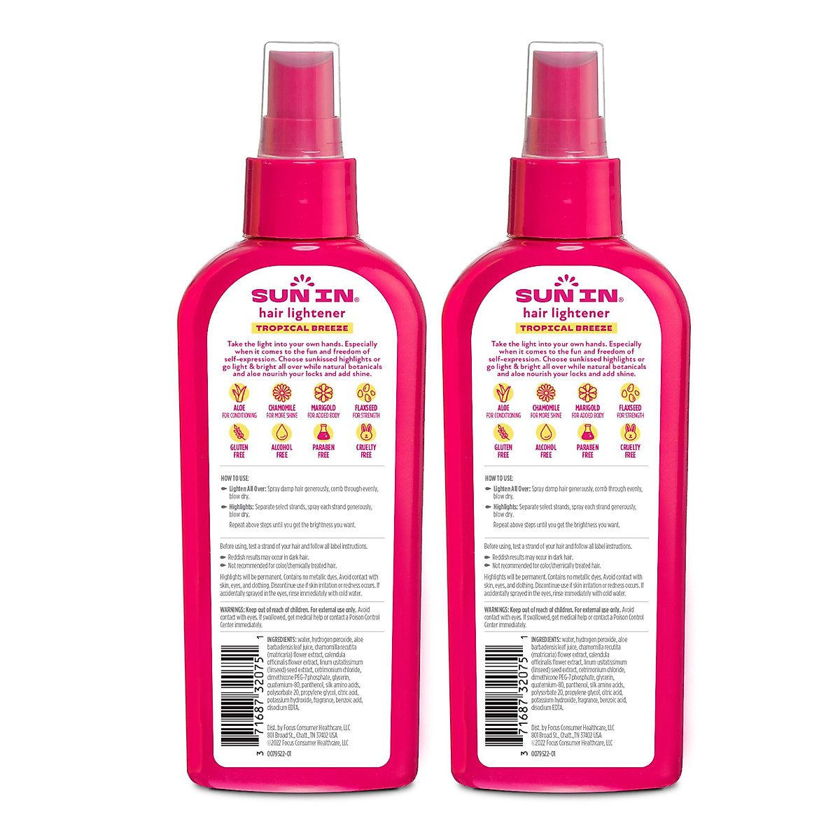 Sun In Hair Lightener, Tropical Breeze, 4.7 Ounce (Pack of 2)