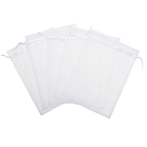 Volanic 50PCS 6X9 Inch Sheer Drawstring Organza Gift Bag Jewelry Pouch Party Wedding Favor Candy Mini Bottle Samples Display Bags