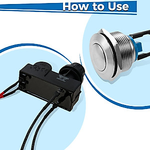 ETERMETA Grill Igniter, Spirit Ignitor Replacement, Push Button Control Switch Ignition with Sparkers for Gas Grill