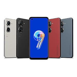 ASUS Zenfone 9 5G 128GB 8GB RAM Factory Unlocked (GSM Only | No CDMA - not Compatible with Verizon/Sprint) - Red