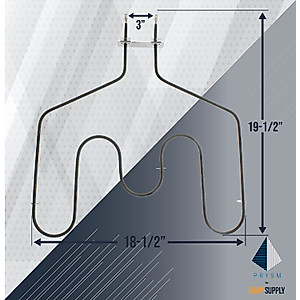PRYSM WB44T10011 Oven Bake Element Replacement - Compatible with General Electric, Hotpoint, RCA Ranges replaces WB44T10011, WB44T10059, 820921, AH249286, EA249286, PS249286
