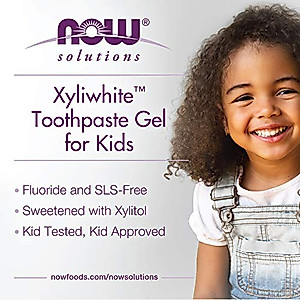 NOW Solutions, Xyliwhite™ Toothpaste Gel for Kids, Orange Splash Flavor, Kid Approved! 3-Ounce, packaging may vary