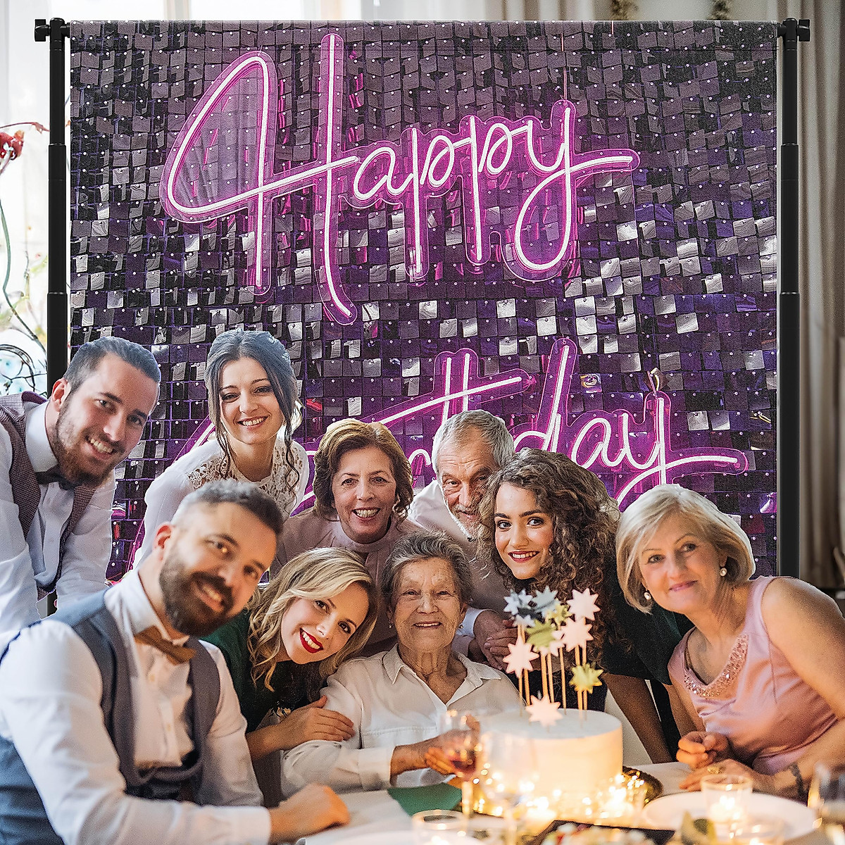 JJ'S PROMO Custom Step and Repeat Backdrop | 9ft Tension Fabric Banner Stand Backdrop | Excluding Aluminum Thick Tube Stand (Optional) | Personalized backdrops for Events | Made in California