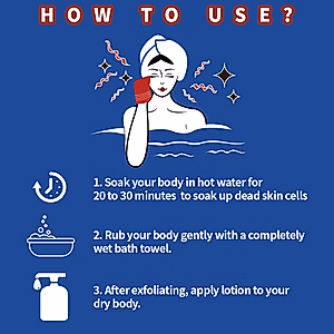 FOUBA Asian Exfoliating Bath Washcloth (Large Green - 4 pcs)