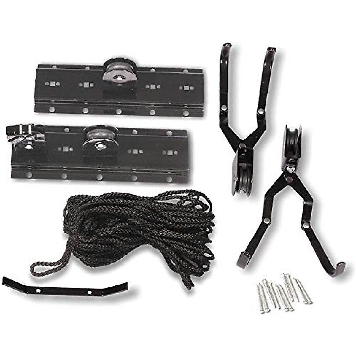 HOMEE Bike Lift, Heavy Duty Bicycle Ceiling Hook Mount Hoist Storage for Garage/Shed, Vertical Bike Holder Indoor Hanging System with Screw