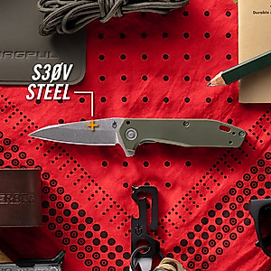 Gerber Gear Fastball - Folding Knife with Lock Release for EDC Gear - Flat Sage