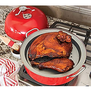 Nordic Ware 36556 Kettle Smoker, Red