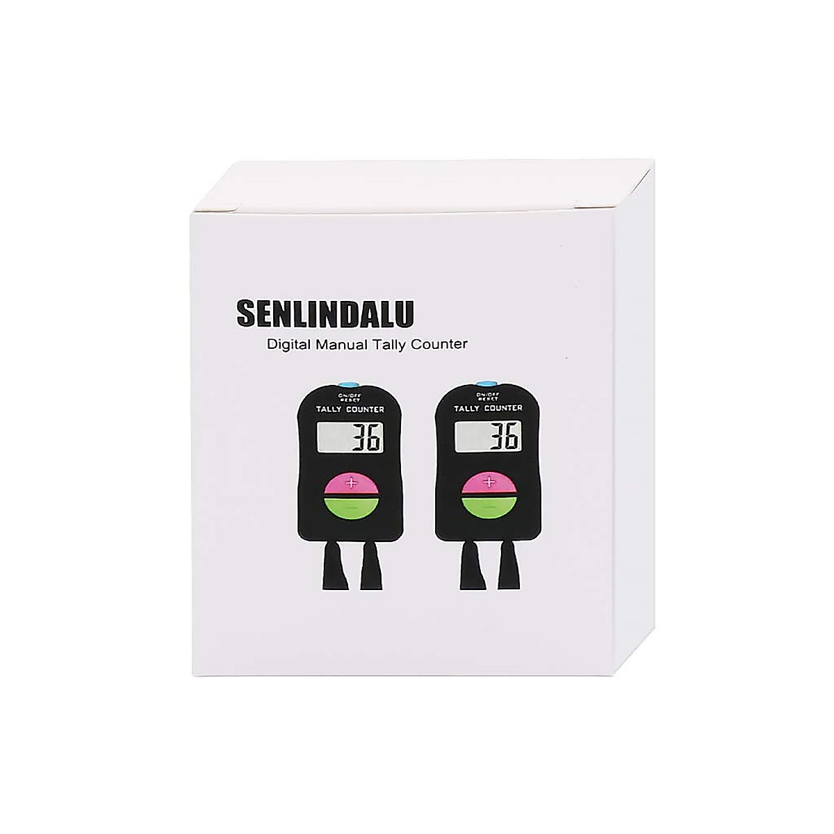 SENLINDALU Pack of 2 Pieces, Digital Hand Tally Counter Small Golf Sports Counter, Electronic Add/Subtract Manual Clicker