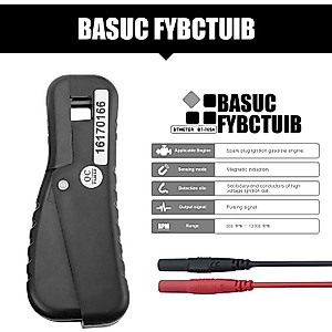 BTMETER BT-705A Signal Pick-up Inductive Clamp Lead, Measure Tach Range 600 RPM ~ 12000 RPM