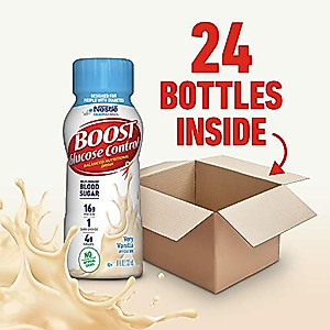 Boost Ready To Drink, Glucose Control Vanilla, 8 FL ounce (Pack of 24)