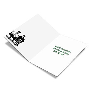 NobleWorks - 1 Funny Birthday Greeting Card with Envelope - Grown-Up Humor, Happy Birthday Card for Old Guys - Men Stiff Joints C7038BDG