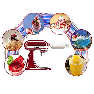 VTVTKK Shave Ice Attachment for Kitchenaid，Shaved Ice Attachment for Kitchenaid Mixer，Ice Shaver,Shave Ice Attachment,Ice Shaver Attachment,Snow Cone Attachment/Maker, Machine/Mixer Not Included