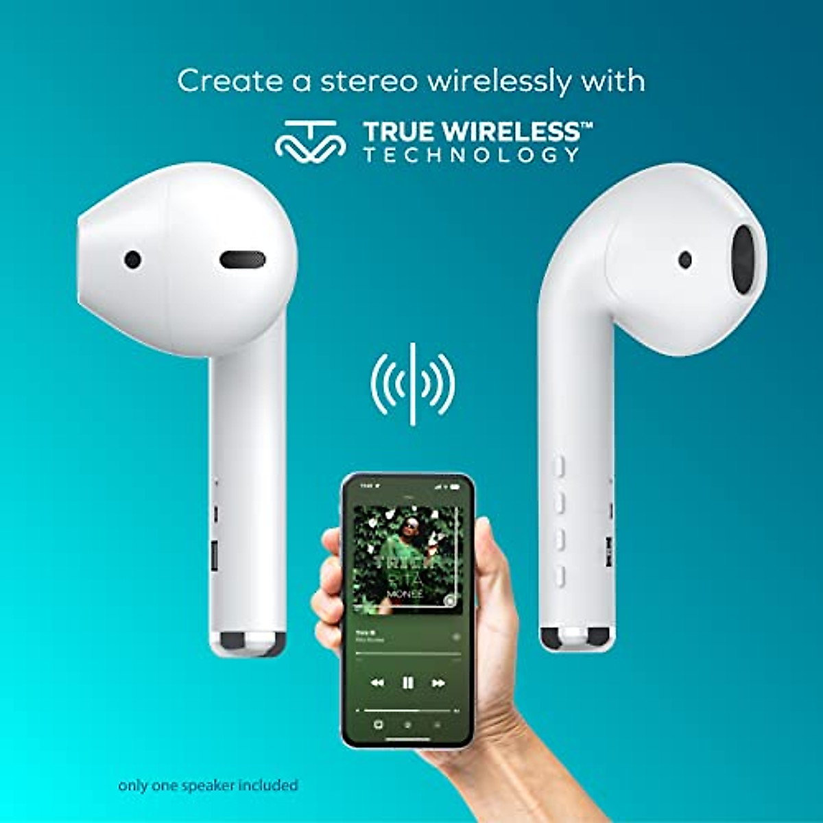 Coby True Wireless Speaker Bluetooth Speaker, 3W, FM Radio, Hi-Quality Sound & Bass, 33 Ft Wireless Range, Built-in Mic, Light and Compact Bluetooth Speakers