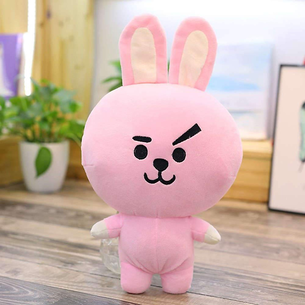 Plush Toy Cushion Plush Doll Cushion Pillow Warm Bolster Cute Cartoon Pillow Soft Animal Stuffed Doll Toy (Pink Rabbit)