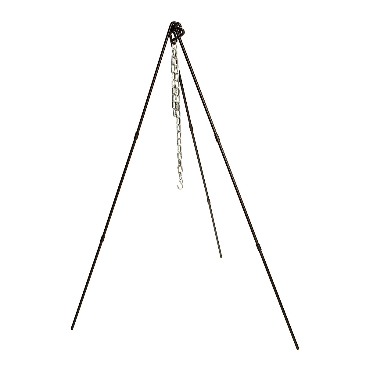Lodge ATP2 Adjustable Camp Tripod, 40 to 60-Inch Tall, Black