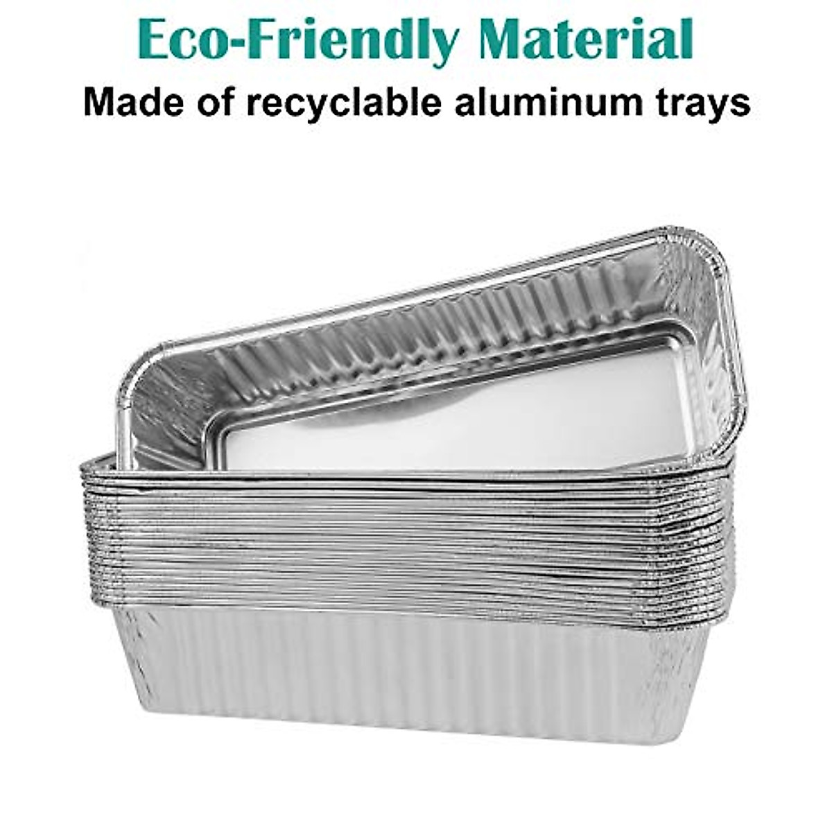 EasiBBQ Aluminum Foil Grill Drip Pans for Camp Chef Portable Grill, Disposable Aluminum Grease Pan Liners, 20 Pack