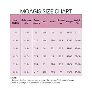 MOAGIS Kids Girl Princess Peach Costume Pink Dress Halloween Dress up Outfits with Crown Gloves Costumes for Girls, 4-5Y