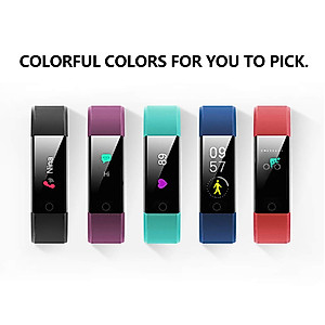 Fitness Tracker Watch, Fitness Watch Band for Women Men Smart Wristband Watches Activity Tracker Band Waterproof Wrist Smartwatch Bracelet Bluetooth Heart Rate Blood Pressure Monitor Watch (Blue)