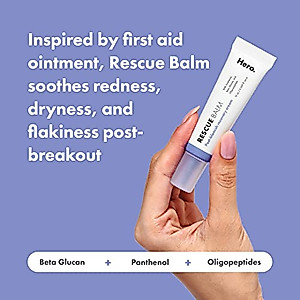 Rescue Balm Post-Blemish Recovery Cream from Hero Cosmetics - Intensive Nourishing and Calming for Dry, Red-Looking Skin After a Blemish - Dermatologist Tested and Vegan-Friendly (15 ml, 0.5 fl. oz)