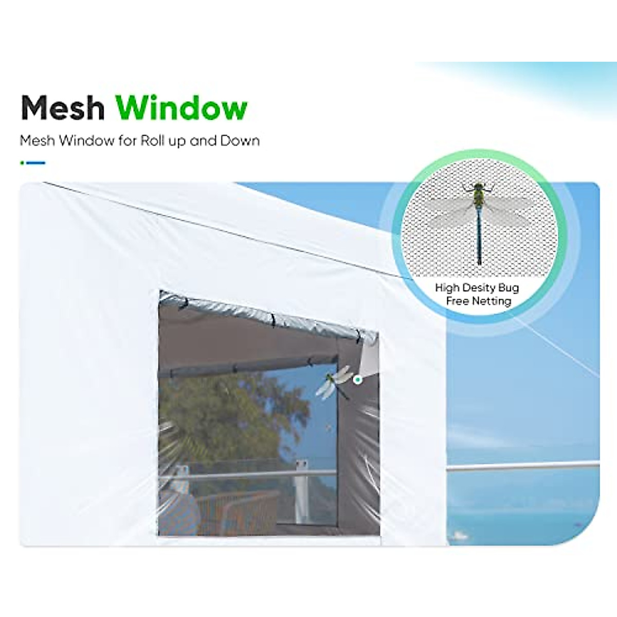Quictent Privacy 10x20 Pop up Canopy with Sidewalls, Enclosed Ez Party Tent Instant Shelter with Mesh Window for Outdoor Event-(White)