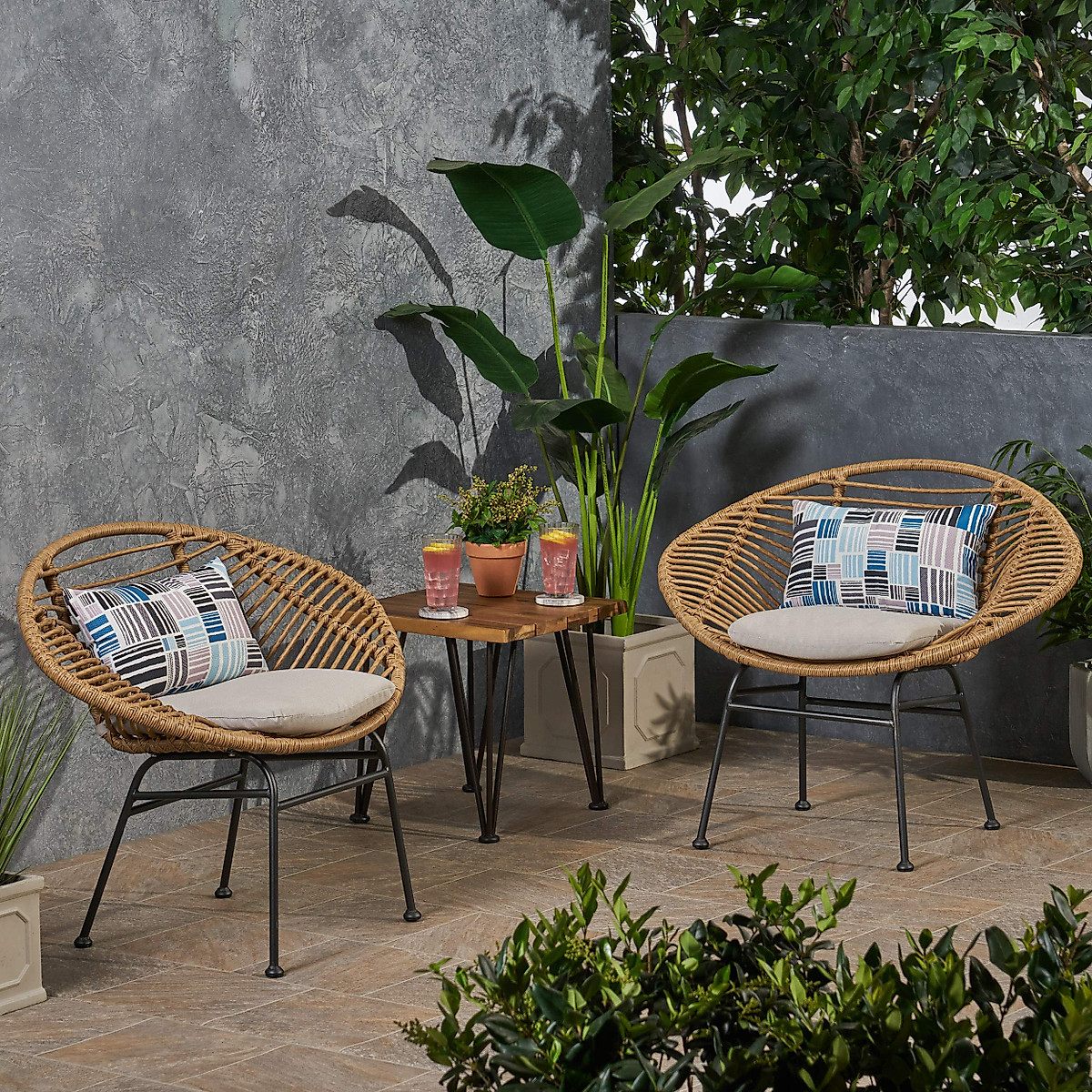 CHARMMA SAN ANTONIO CHAIR,Brown+Beige 37x 23.25x 29.75inch(LxWxH) -11.46KG