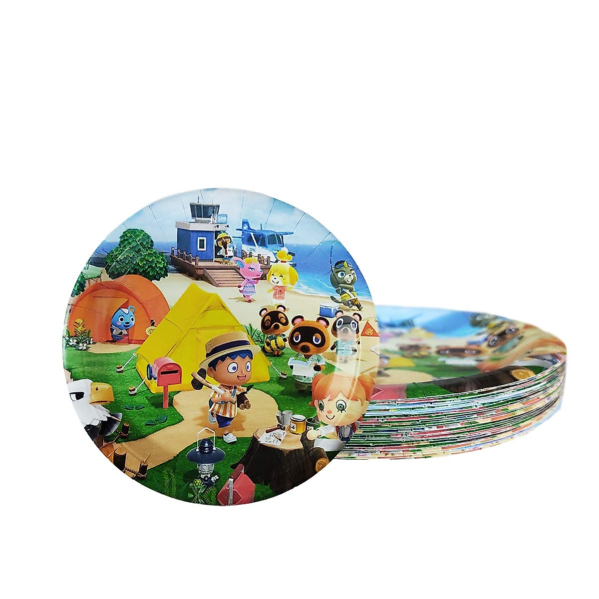 30 pcs Animal Crossing party plate ,Animal Crossing themed party supplies