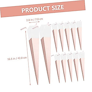 ABOOFAN 24 Pcs Bouquet Gift Box Floral Bouquet Wrapping Paper Bouquet Wrapping Bag Flower Bouquet Floral Tissue Paper for Gift Bags Clear Gift Boxes Pearl Paper Roses Pink Packing Box