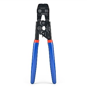 iCRIMP Ratchet PEX Cinch&Remove Tool for 3/8 to 1-inch Stainless Steel Clamps-work with ASTM F2098 and Non 2098 Single Ear Hose Clamps