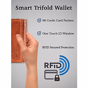 CALGARI® Italian Luxury Leather Wallets For Men | Trifold