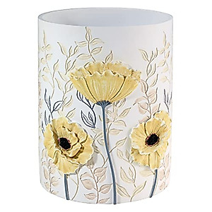 Avanti Linens - Waste Basket, Decorative Trash Can, Chic Home Decor (Marielle Collection)