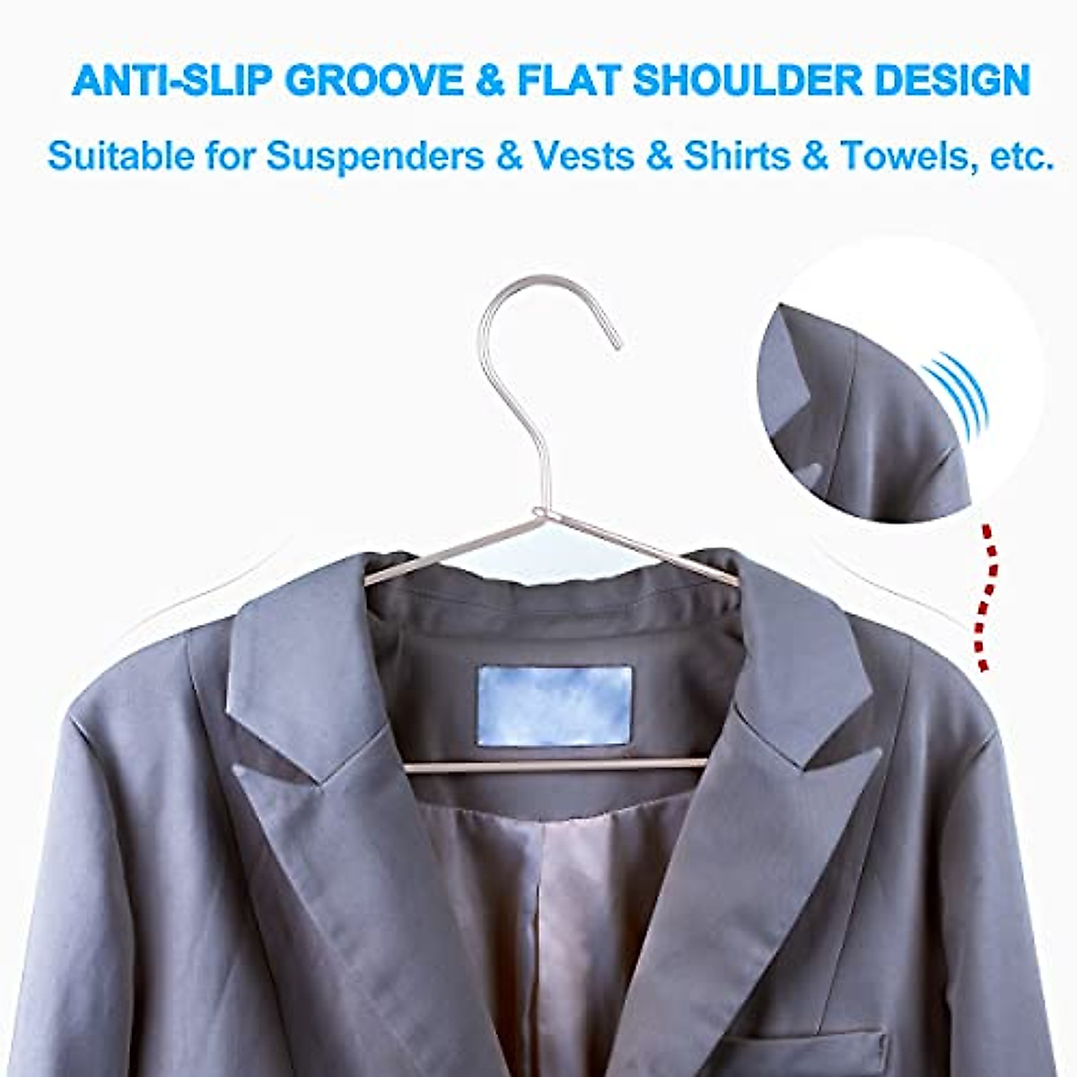 LARESAOPU Wire Hangers 10 Pack - Coat Suitable for Spring&Autumn Clothes Load 11 pounds Space Saving Clothing Hanger 16.1Inch, Rose Gold