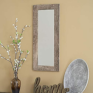 Household Essentials 8078-1 Ashwood Rectangular Wall Mirror