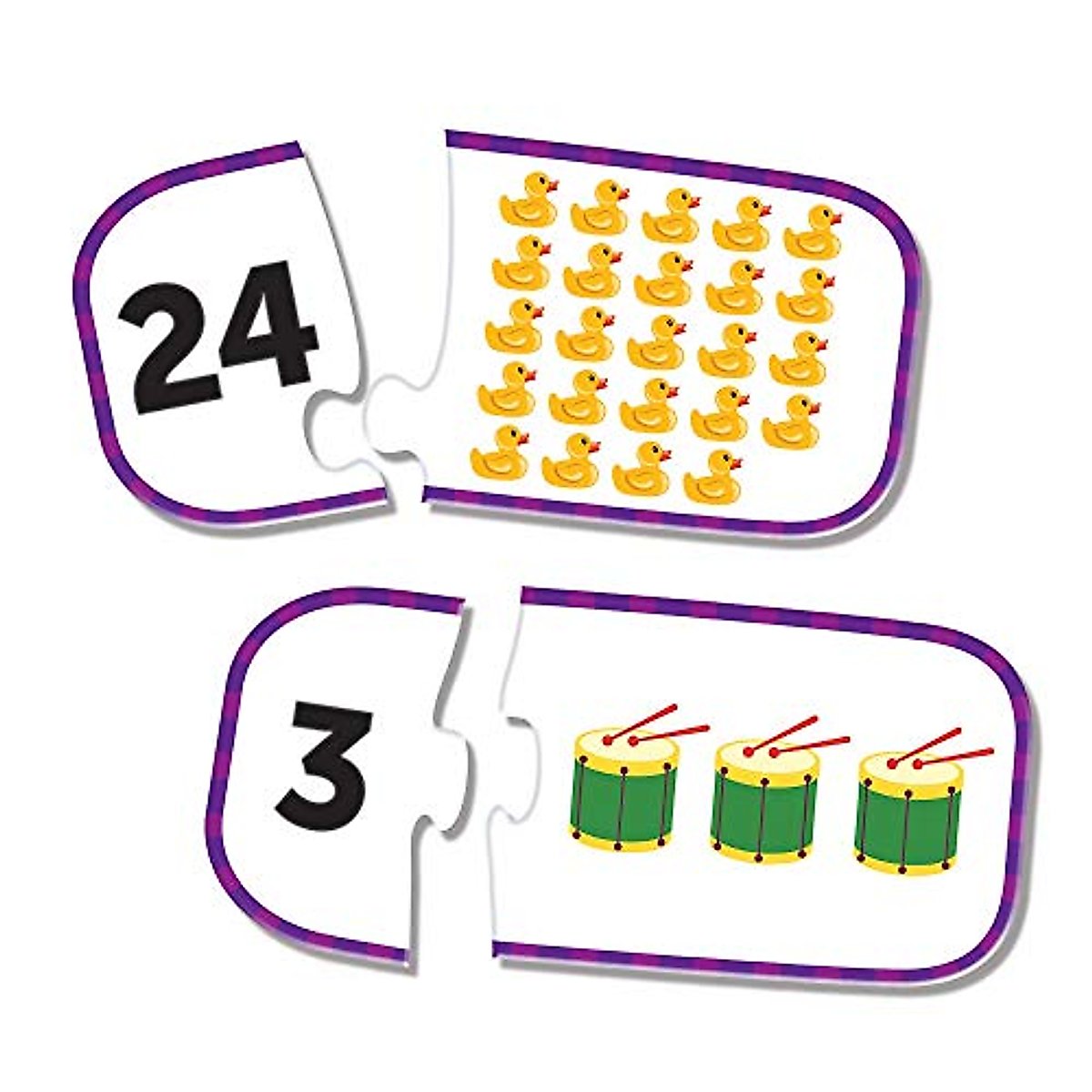 Learning Resources Counting Puzzle Cards, Kindergarten Readniness, Self Correcting Puzzles, Ages 4+Color, Multi