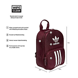 adidas Originals Women's Originals Santiago Mini Backpack, Victory Crimson Purple, One Size