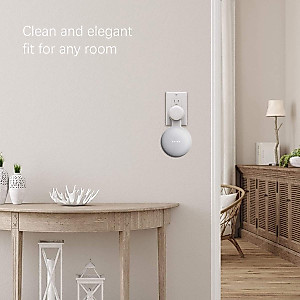Outlet Wall Mount Holder for Google Home Mini, Perfect Space-Saving Cord Management for Google Home Mini Voice Assistant (2 Pack)