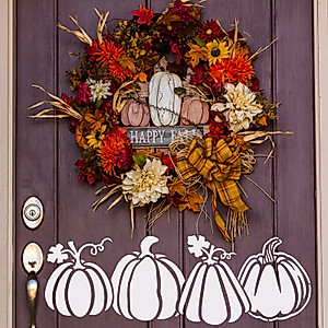 5 Pieces Fall Pumpkin Stencils 11.7 x 8.3 Inches Thanksgiving Autumn Stencils Pumpkin Painting Stencils Plastic Harvest Templates for DIY Drawing Painting Crafts Arts Farmhouse Decoration