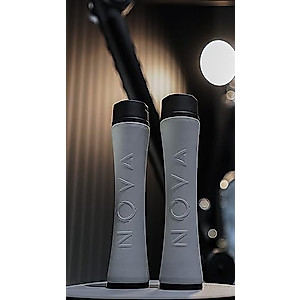 Rush Athletics Nova Rope - Weighted Speed Skipping Rope, Best for Boxing MMA Cardio Fitness Training - Adjustable 10ft Jump Rope (Grey-Orange)