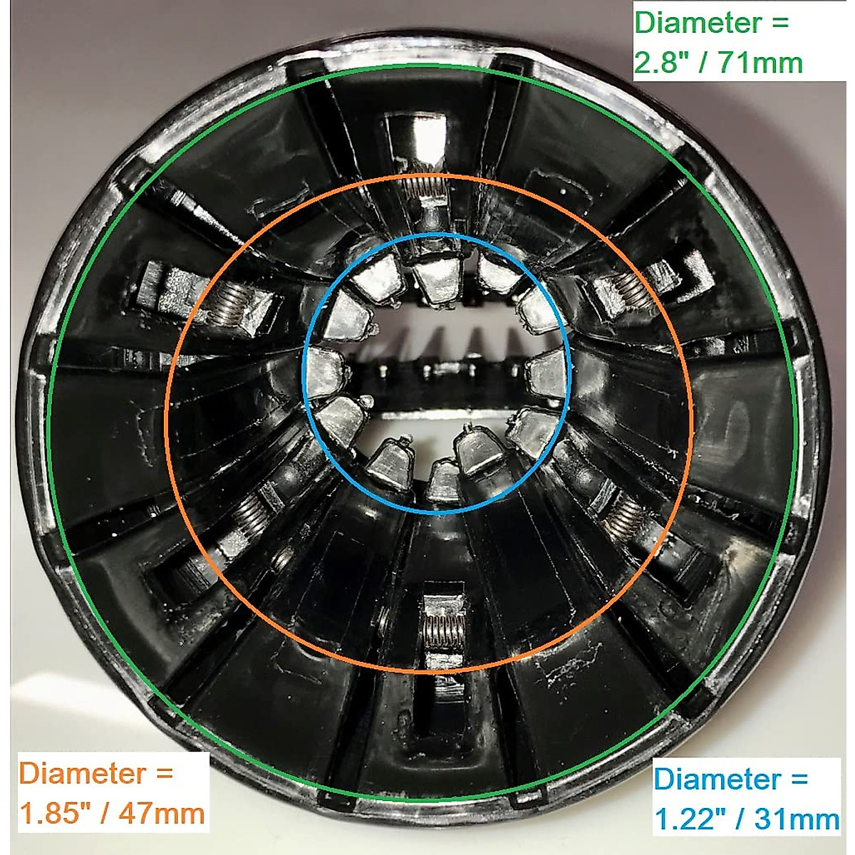 Diane Universal Blow Dryer Comb Attachment for Straightening, Detangling, Volumizing, and Styling, Fits Most 2” Barrel Hair Dryers, Black