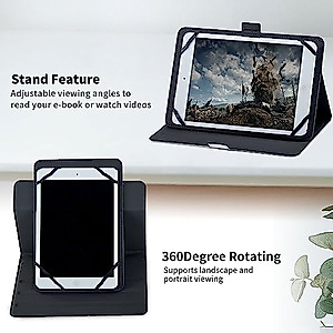 Case for TCL Tab 10 5G 10.1" 9183W (2022)/TCL TAB 10s 9080G（2021/TCL TAB 10s 9081X/TCL Tab Pro 5G Tablet 10.36 inch/TCL TAB MAX 10.4 Inch 360 Degree Rotatable Cover,Purple Rose