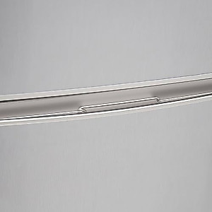 West Bend Apartment Refrigerator Freestanding Slim Design Full Fridge with Top Freezer for Condo, House, Small Kitchen Use, 7.4-Cu.Ft, Metallic