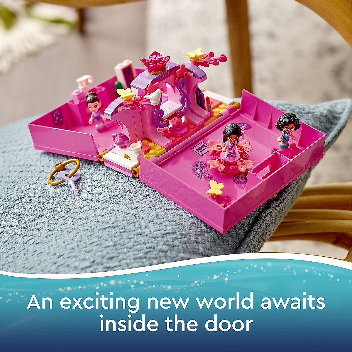 LEGO Disney Encanto Isabela’s Magical Door 43201 Building Kit; A Great Construction Toy for Independent Play, with Butterflies, Bird and Memorable Characters in a Foldable Flower Room (114 Pieces)