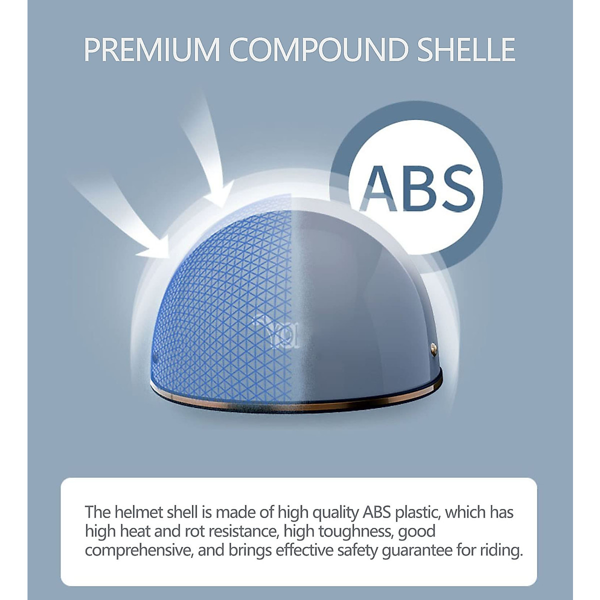 Open Face Motorcycle Half Helmet for Adults, DOT Approved Retro Vespa Helmets, Men’s and Women’s Light Breathable Quick Buckle Fashion Skull Cap Helmet for Street Bike Moped Cruiser -White-58-62CM