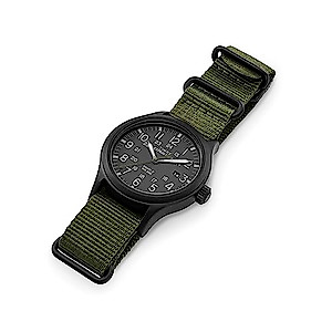 Timex Men's TW4B04700 Expedition Scout 40 Green Nylon Slip-Thru Strap Watch