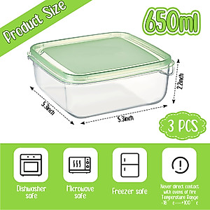 Uiifan 3 Pcs Sliced Cheese Container for Cheese Slice Holder with Lids Plastic Clear Box for Fridge Airtight for Fridge Dessert Container for Refrigerator Food