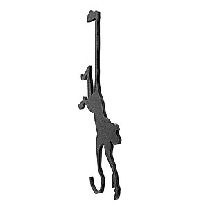 XANADU Cartoon Banana Hanger Banana Holder Hook Under Cabinet | Headphone Hook for Wall and Shelf | Decorative Monkey Hooks for Kids Room