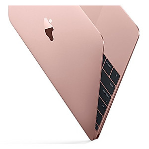 Apple MacBook (MMGL2LL/A) 256GB 12-inch Retina Display (2016) Intel Core M3 Tablet - Rose Gold (Renewed)