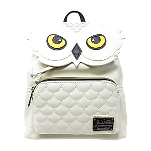 Loungefly Harry Potter Hedwig Faux Leather Mini Backpack Standard, Beige